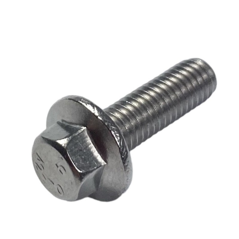 M 6x20 rustfri flansebolt